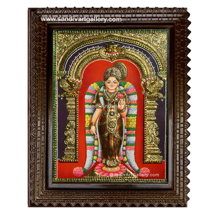 Aandal 3D Super Embossed Tanjore Painting| Shop Online – Sandiv Art Gallery