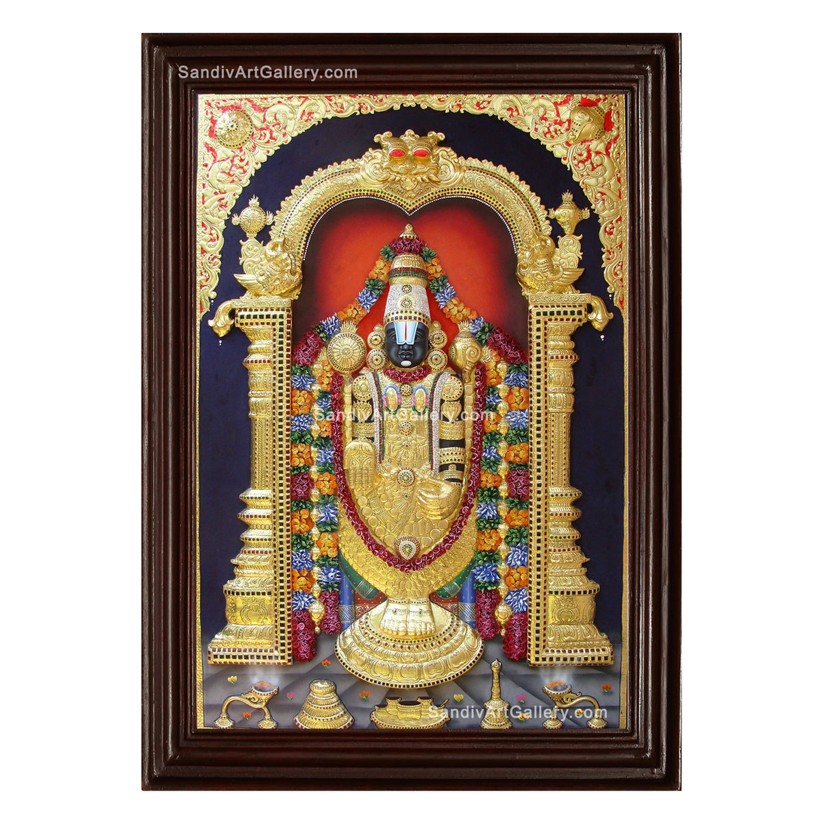 Balaji 3D Super Embossed Tanjore Painting| Buy Online- Best Price ...