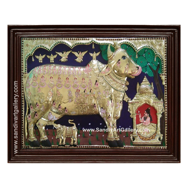 Buy Online Komatha 3D Embossed Tanjore Painting- Sandiv Art Gallery