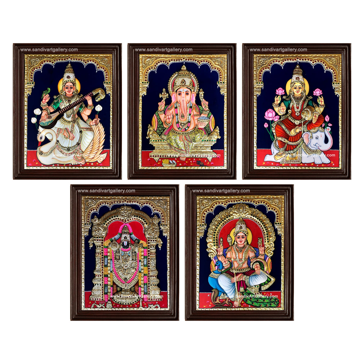 Buy Authentic Pooja room collections 2D Embossed Tanjore Painting ...