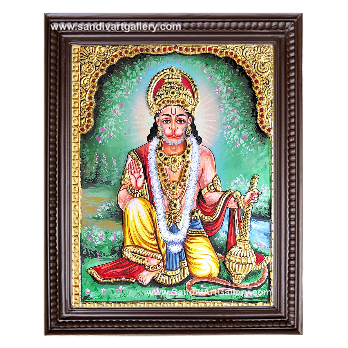 Authentic Hanuman Tanjore Painting online| Best Quality and Price ...