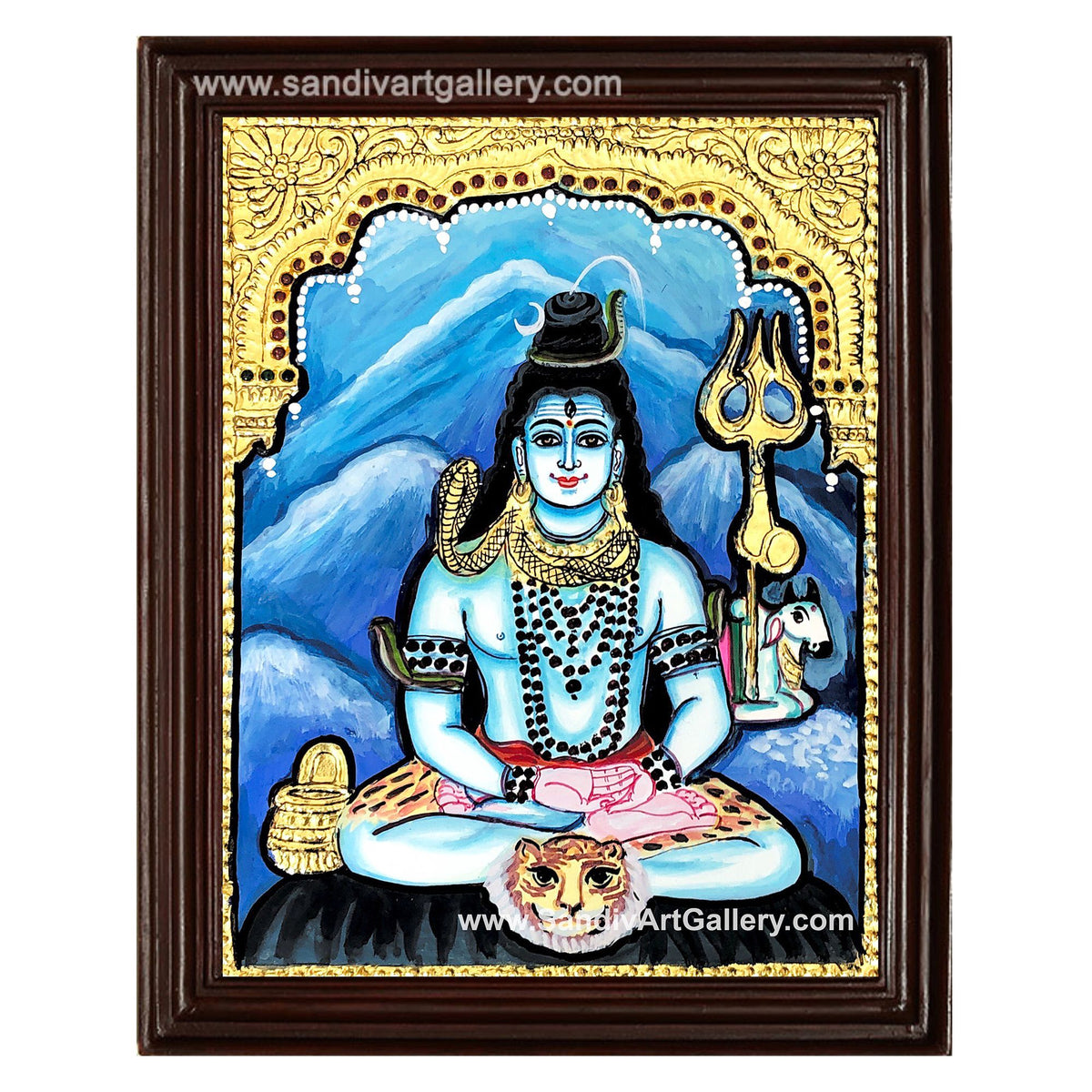 Buy Shivan Tanjore Painting Online - Sandiv Art Gallery